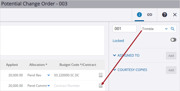 Potential change orders